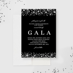 Diamond Gala Party Invitation Template, Business Sponsorship Form ...