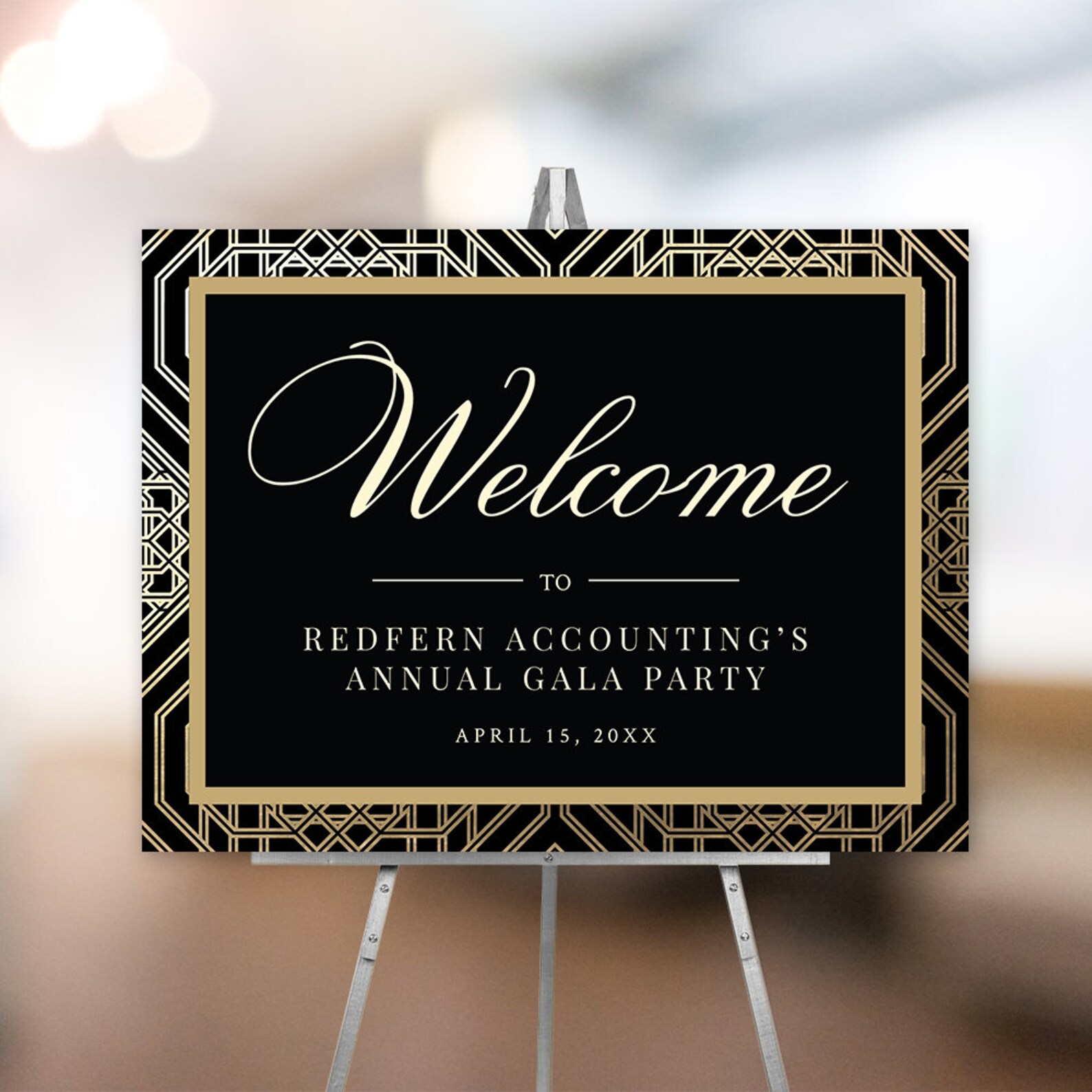 Elegant Welcome Sign Digital Download Printable Sign 24 X 18 | Etsy