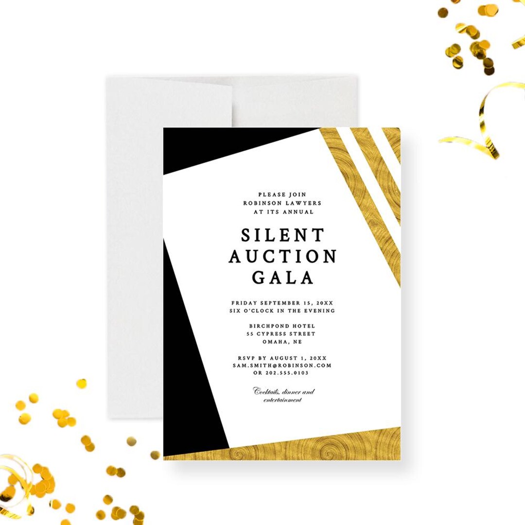 Company Party Invitation Template, Formal Business Invitation Printable ...