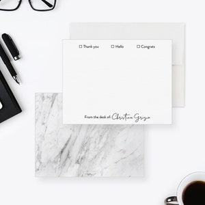 From the Desk of Note Card Personalized, Elegant Stationary for Men and ...