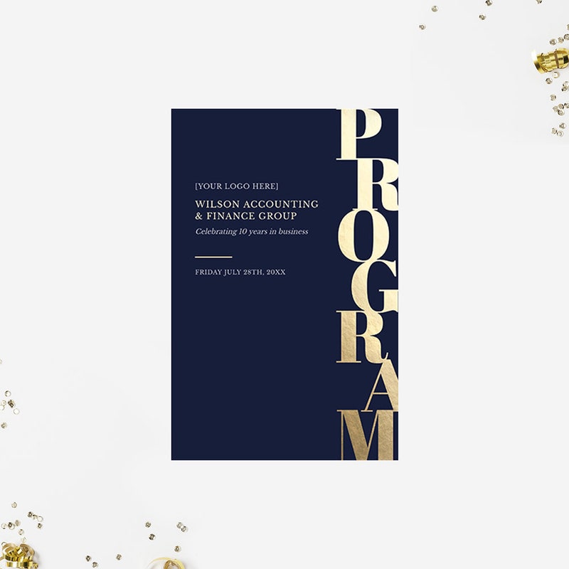 Program Booklets - Etsy