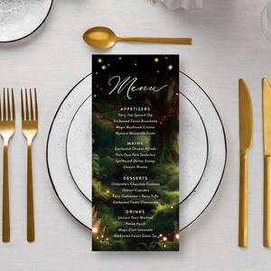 Enchanted Forest Prom Night Party Invitation Card, Classy Enchanted ...