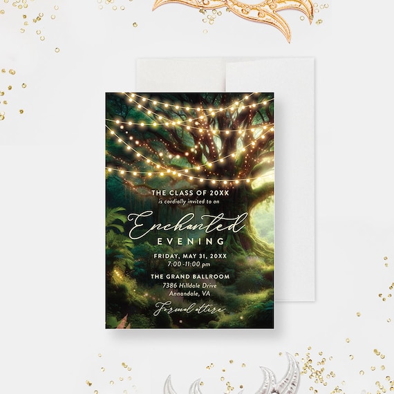 Enchanted Forest Prom Night Enchanted Garden Theme Party Ideas For