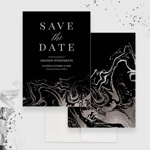 Business Save the Date Card Editable Template, Formal and Corporate ...
