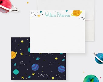 Galaxy Planets Outer Space Solar System Thank You Personalized - Etsy