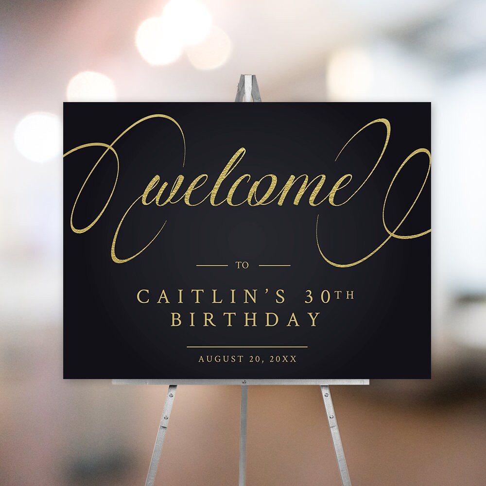 Elegant Business Welcome Sign Template Printable Editable | Etsy