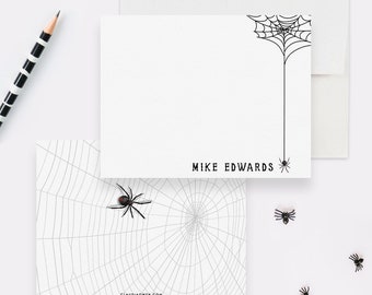 Spider Web Note Card - Etsy