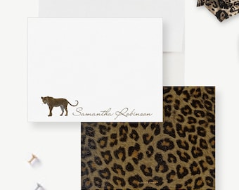 Leopard Note Cards Set of 10 With Matching Envelopes - Etsy