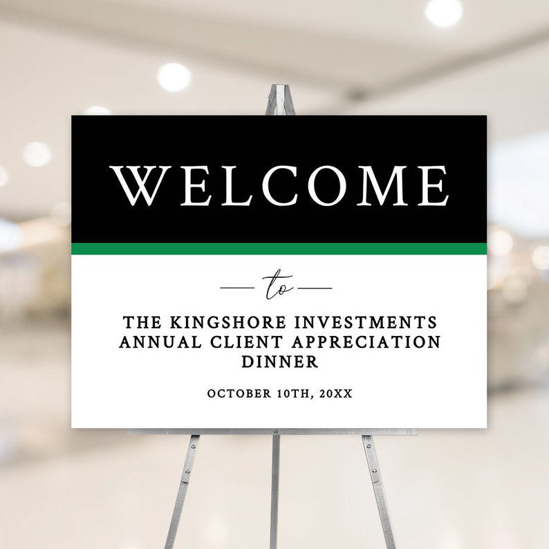 Printable Welcome Sign Business Sign Editable Template - Etsy