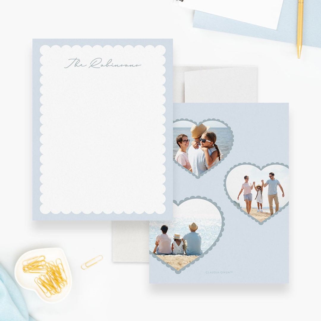 Personalized Family Gift Stationary Set, Grandparent Thank You Card ...
