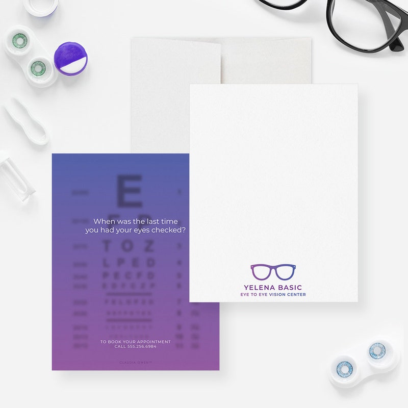Optometry Thank You Cards - Etsy