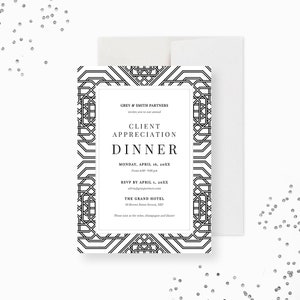 Client Appreciation Dinner Business Party Invitation Editable Template ...