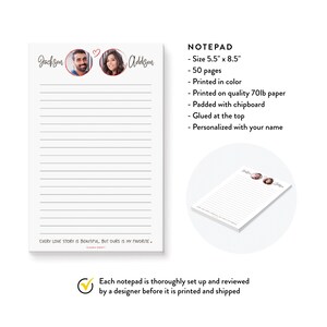 Custom Couple Notepad With Photos, Bff Gifts Personalized, Custom Photo ...