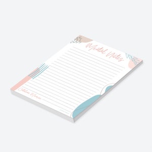 Mental Notes Personalized Notepad, Self Care Planner for Moms Women ...