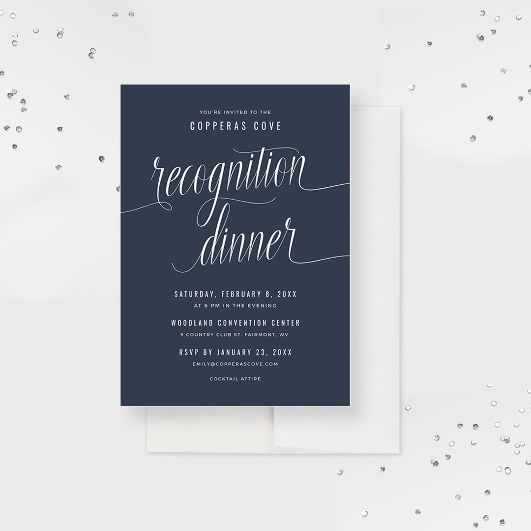 Recognition Dinner Invitation Instant Download, Client Appreciation ...