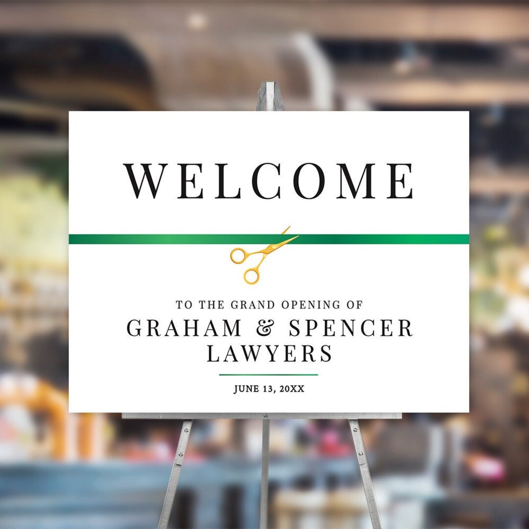 Welcome Sign Editable Template, Printable Sign 24 X 18 Inches Digital ...