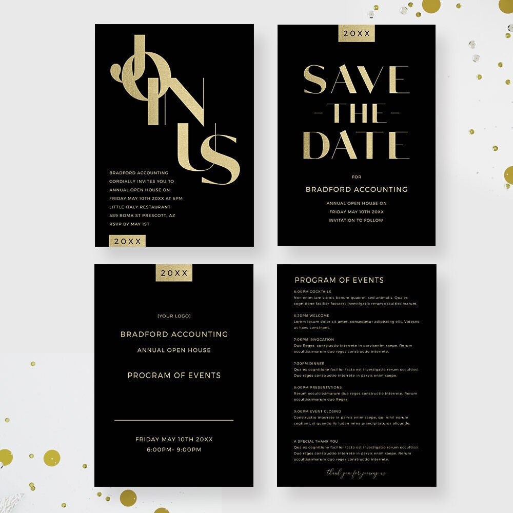 Save The Date Event Templates