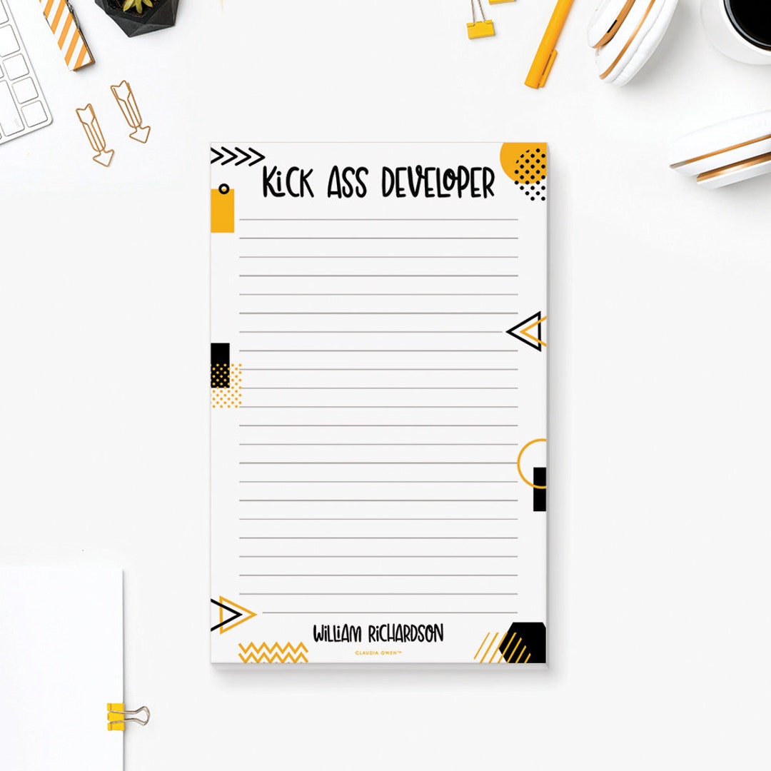 Developer Notepad, Personalized Programmer Gift, Office Gifts for ...
