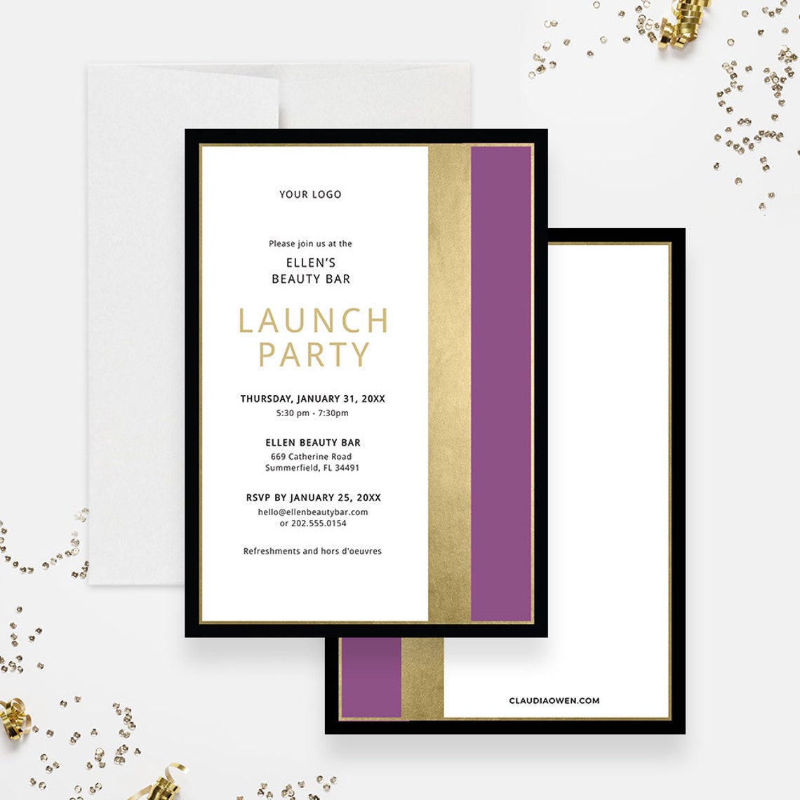 Company Launch Party Invitation Business Event Dinner - Etsy