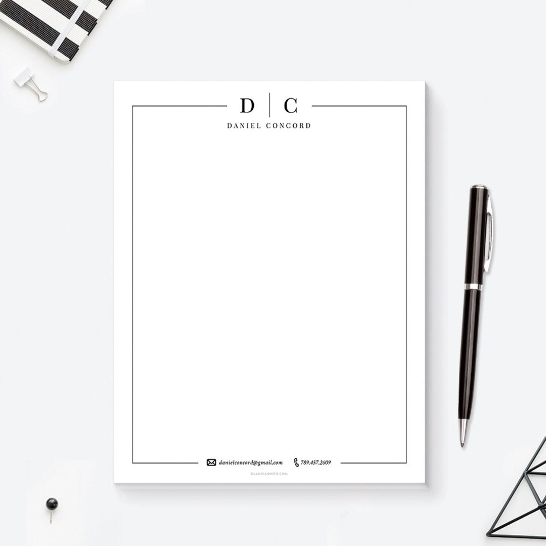 Personalized Business Notepad to Do List Office Notepad Desk - Etsy