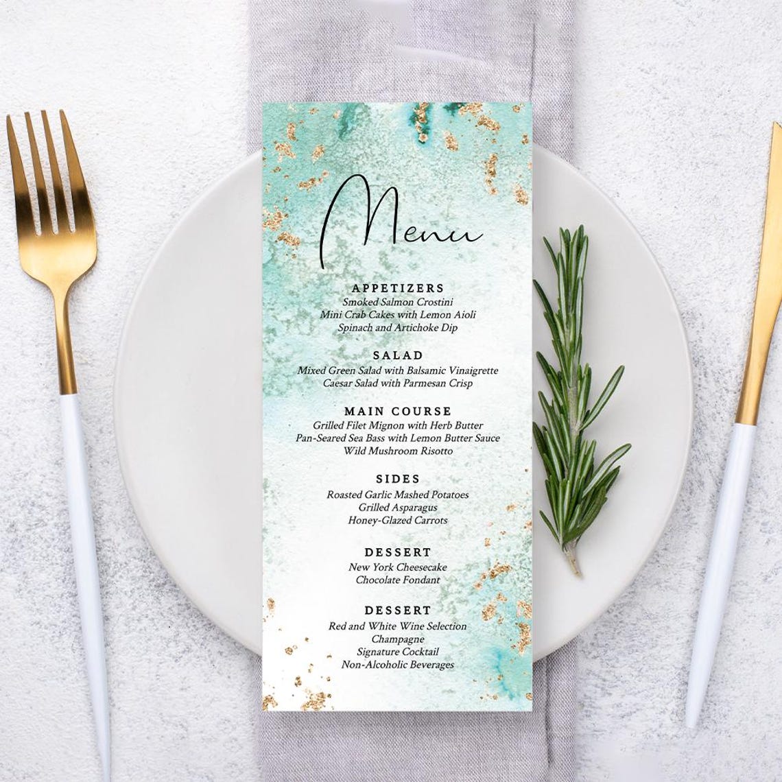 Corporate Event Menu Template Editable Gala Dinner Menu Card Printable ...