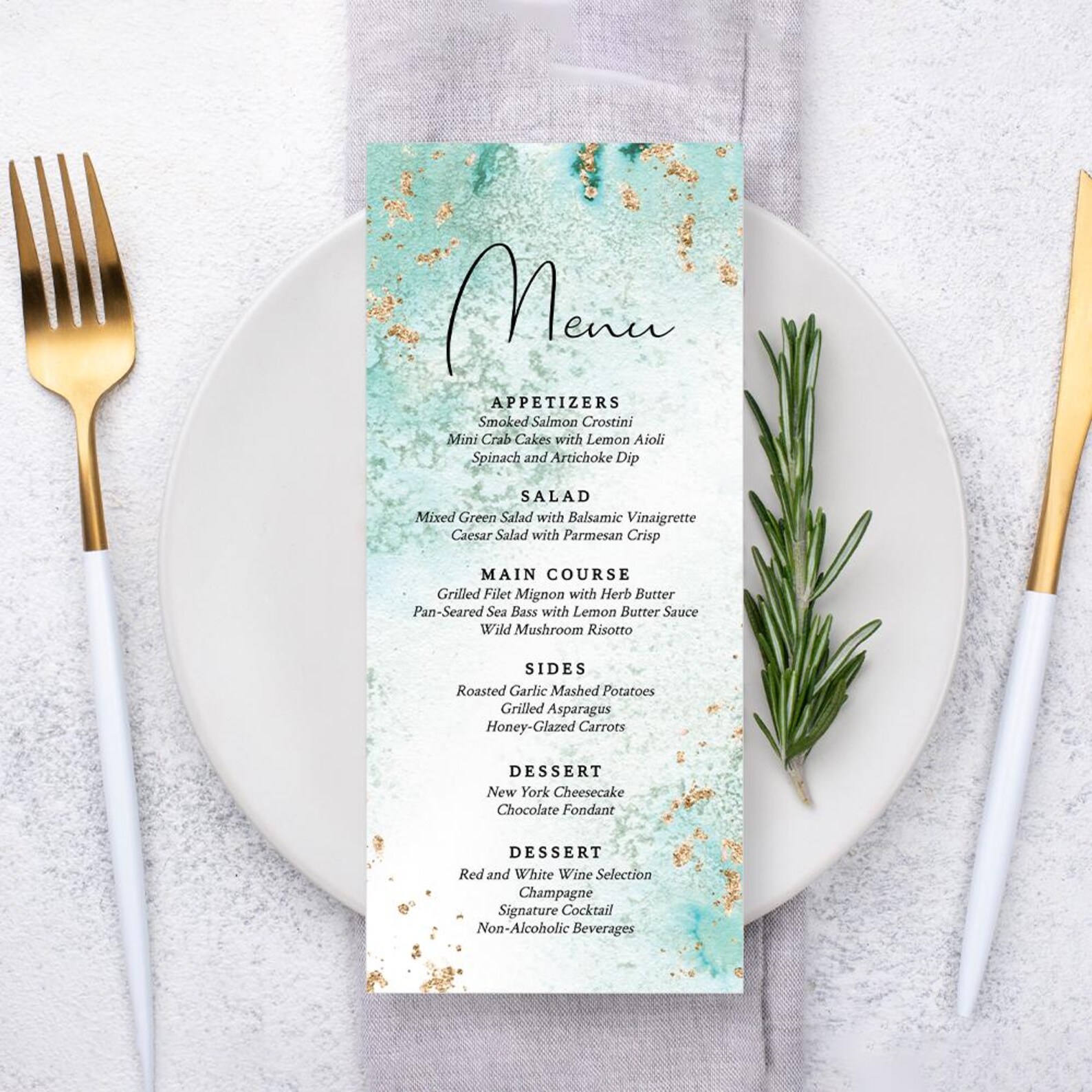 Corporate Event Menu Template Editable Gala Dinner Menu Card Printable ...