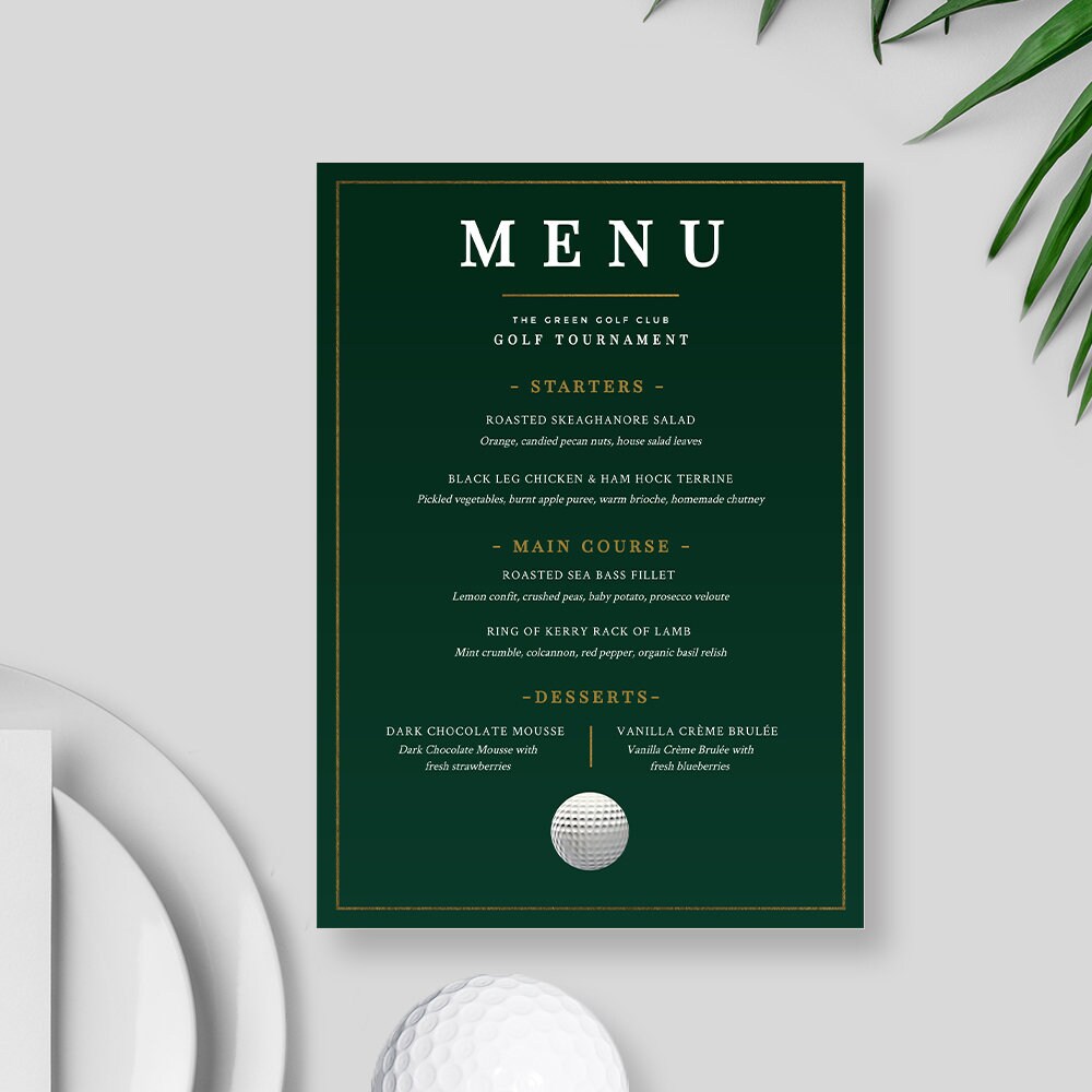 Golf Birthday Party Invitation Golf Itinerary Editable - Etsy