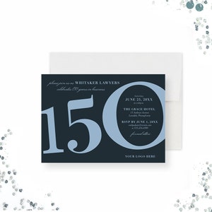 150 Years in Business Celebration, Elegant 150th Company Anniversary ...