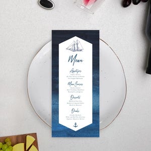 Yacht Birthday Party Invitation Card, Sailing Birthday Invitations for ...