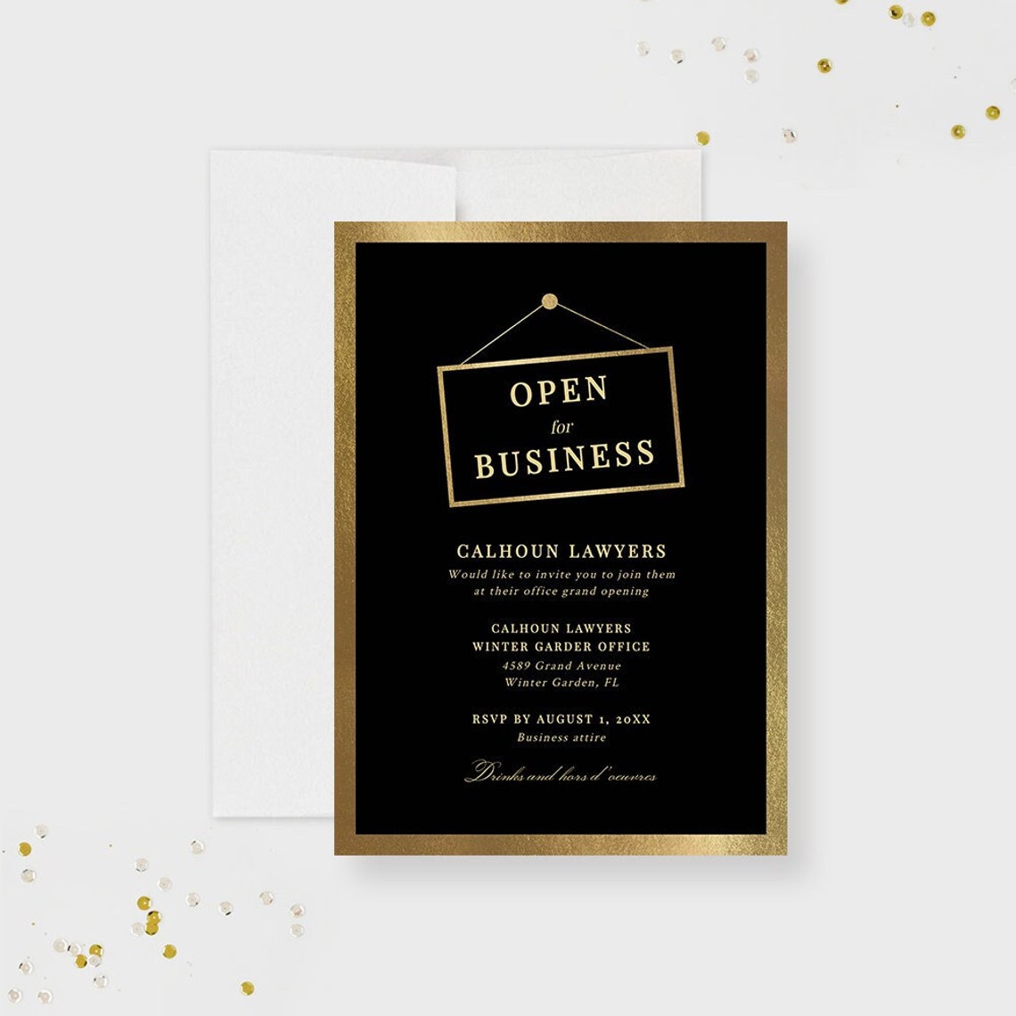 Open for Business Invitation Instant Download Business - Etsy