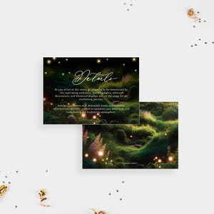 Enchanted Forest Prom Night Party Invitation Card, Classy Enchanted ...