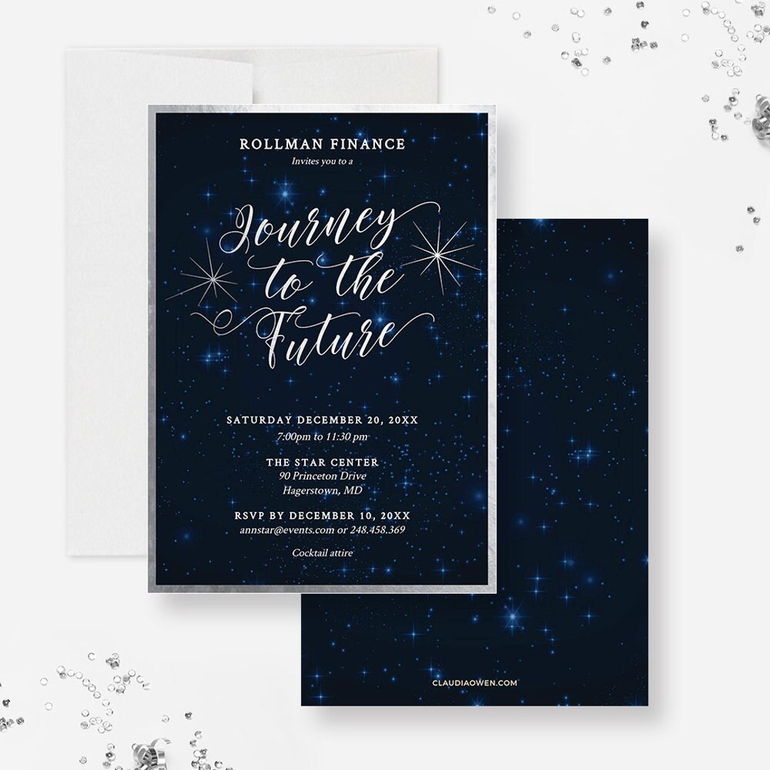 Journey to the Future Fundraiser Party Invitation Small - Etsy