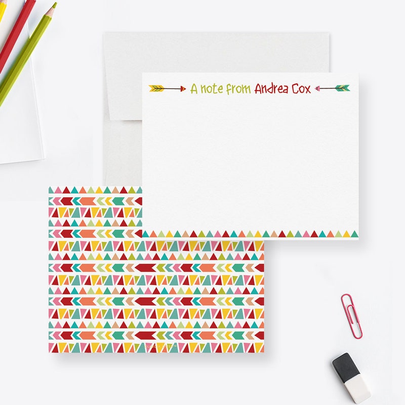Arrow Note Cards - Etsy