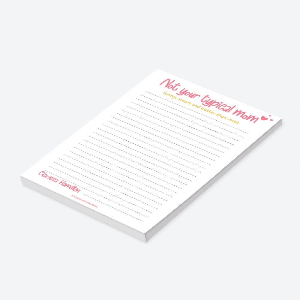 Funny Mom Notepad Not Your Typical Mom Grocery Shopping List - Etsy