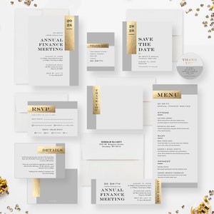 Annual Finance Meeting Invitation, Corporate Business Party Invites ...