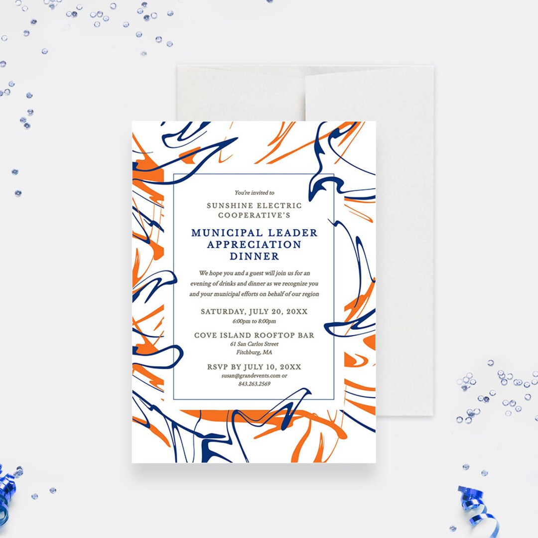 Small Business Awards Party Invitation Template, Staff Appreciation ...