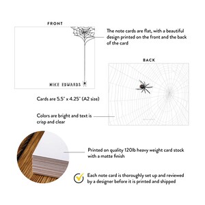 Spider Note Card Personalized Kid's Note Card Set, Boy Gift Stationary ...
