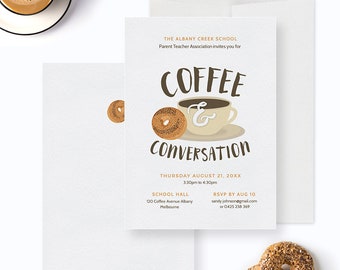 Coffee Party Invite | Etsy