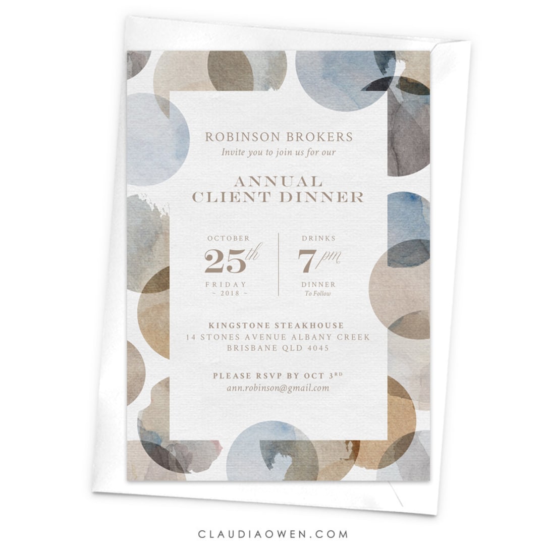 Custom Business Party Invitation, Awards Night Event Invitations Work ...