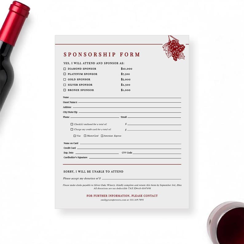 Wine Party Invitation Bundle Digital Download, Fundraising Event ...
