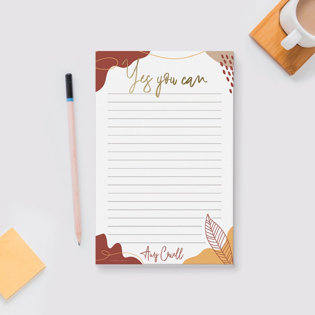Yes You Can Notepad, Motivational Notepad for Women and Girls ...