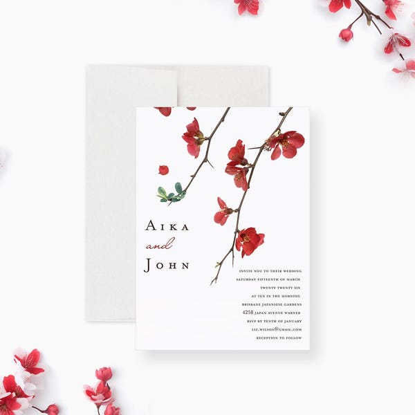 Asian Invitation - Etsy