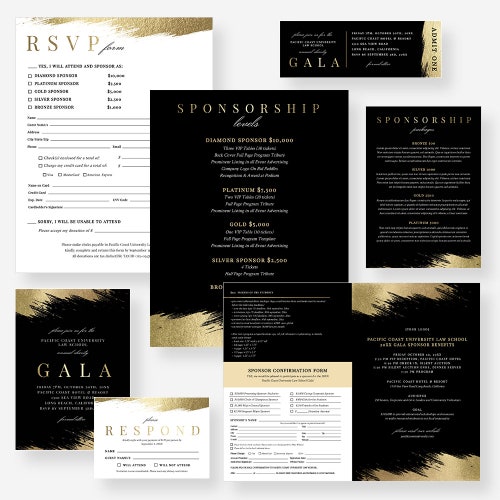 Gala Event Printable Invite Digital Download Business - Etsy