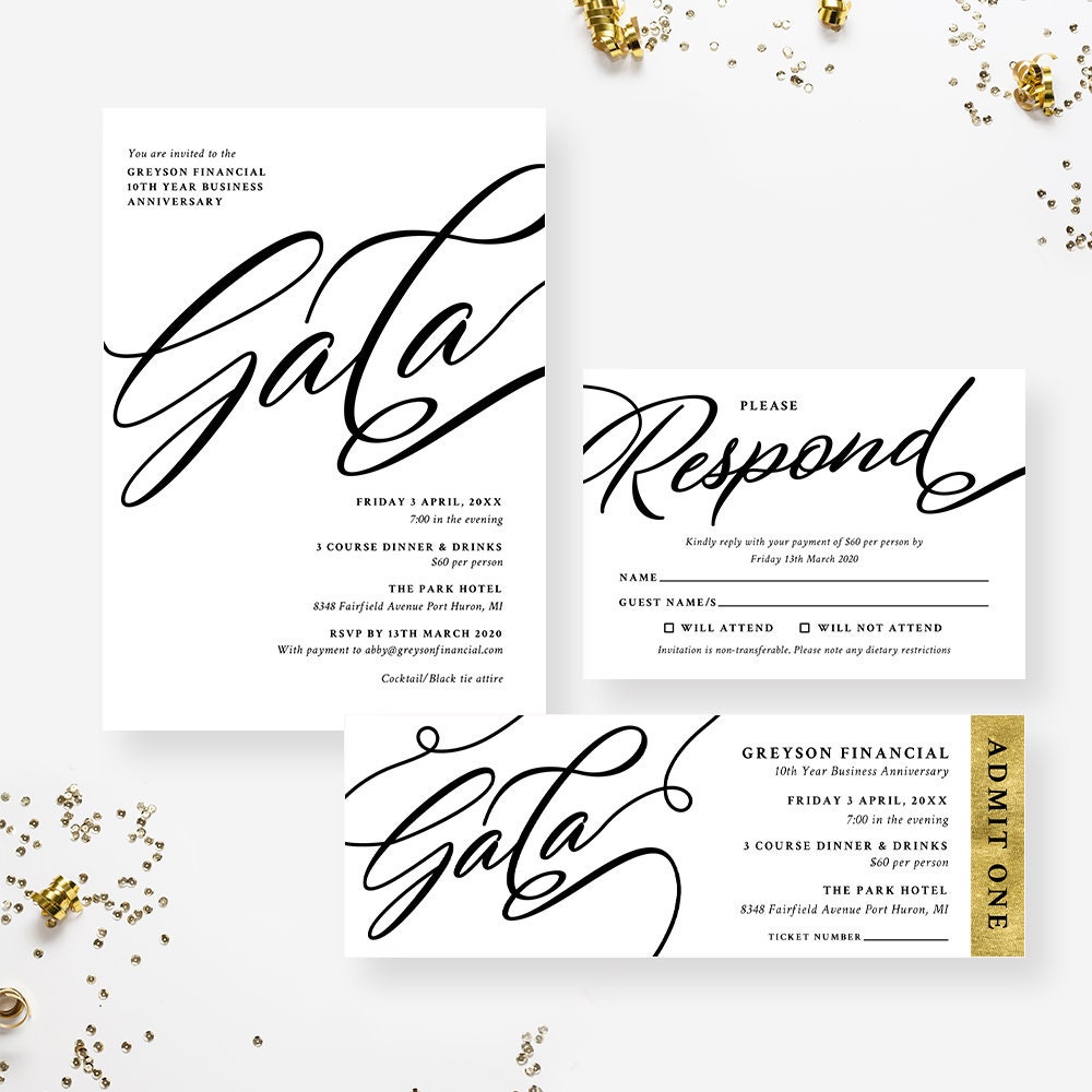 Templates Invitations Announcements Admit One Printable Digital 