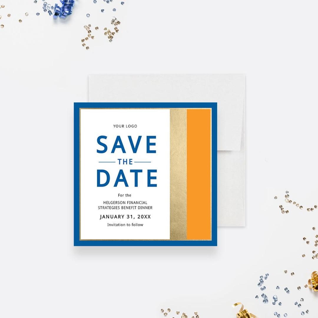 Launch Party Save the Date Card Template, Custom New Business Opening ...