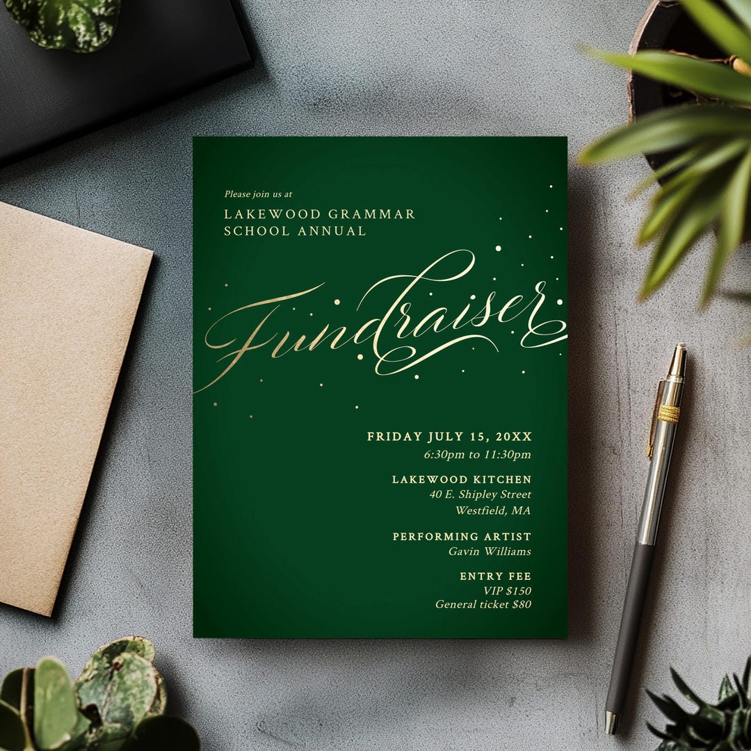 Fundraiser Invitation Template, Sports Fundraising Invites Digital ...