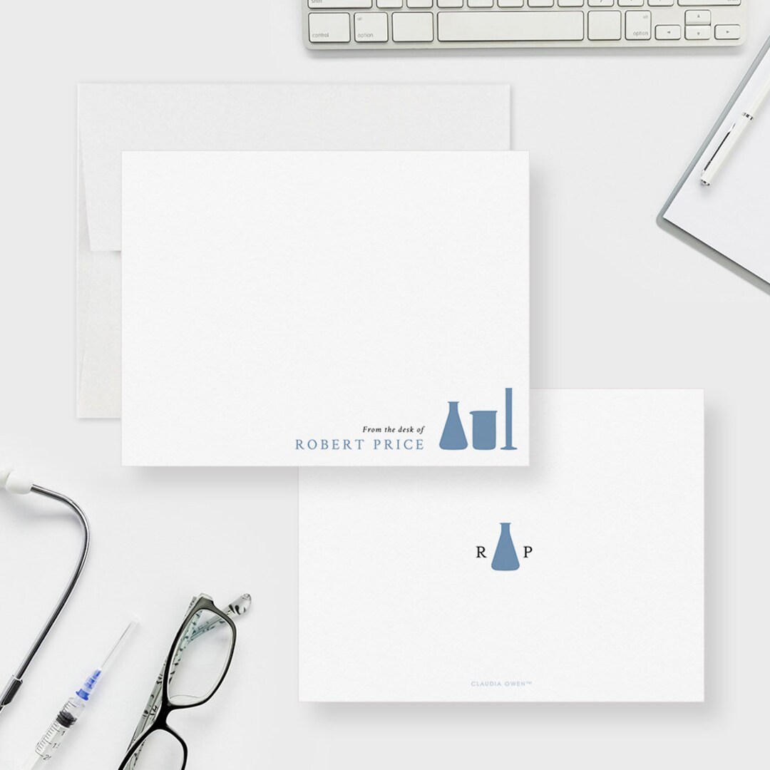 Personalized Chemist Note Card, Medical Clinical Laboratory Scientist ...
