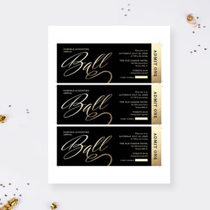 Ball Party Invitation Template, Elegant Annual Client Appreciation Ball ...