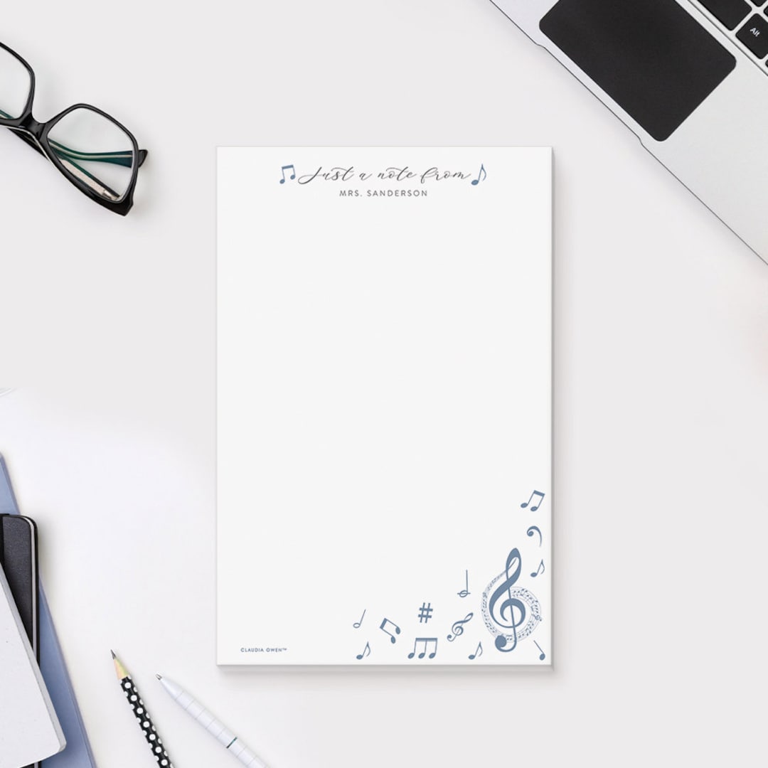 Music Notepad, Music Teacher to Do List Notepad, Music Lover Pad ...