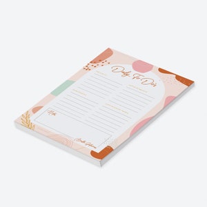 Daily to Do List Notepad for Women Girls, Personalized Chic Notepad ...